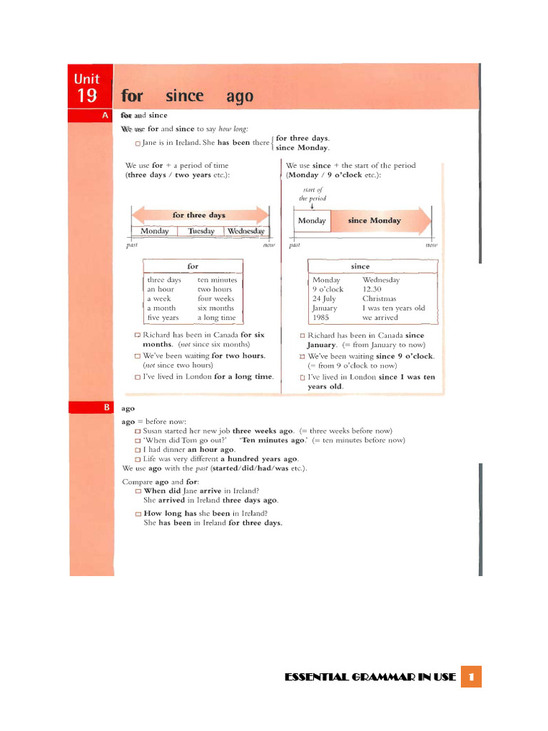 Essential Grammar in Use (Units 19-24) | PDF | Linguistics