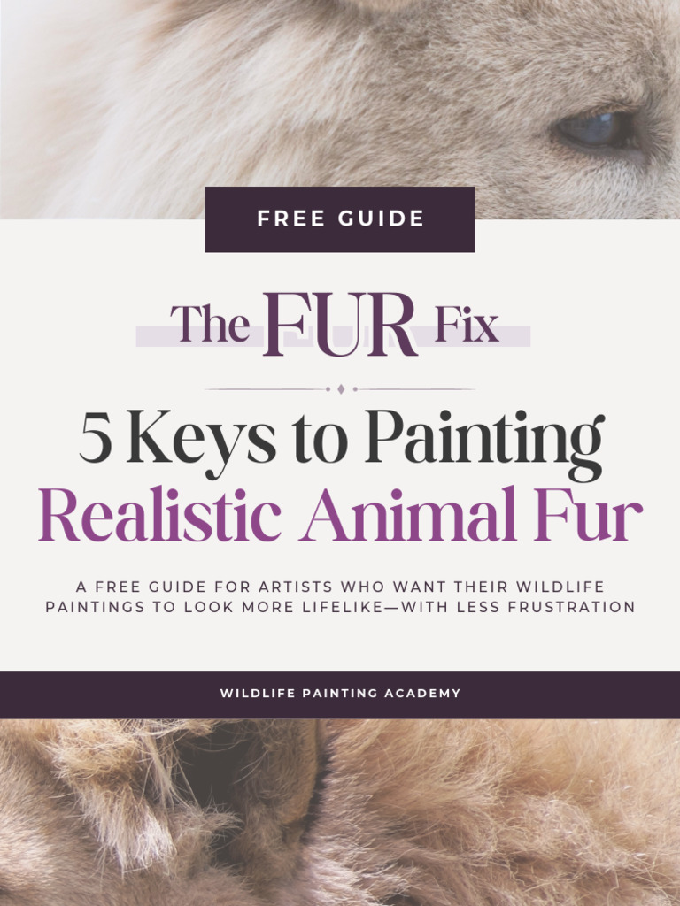 Mastering Realistic Animal Fur Painting | PDF | Fur | Paintings