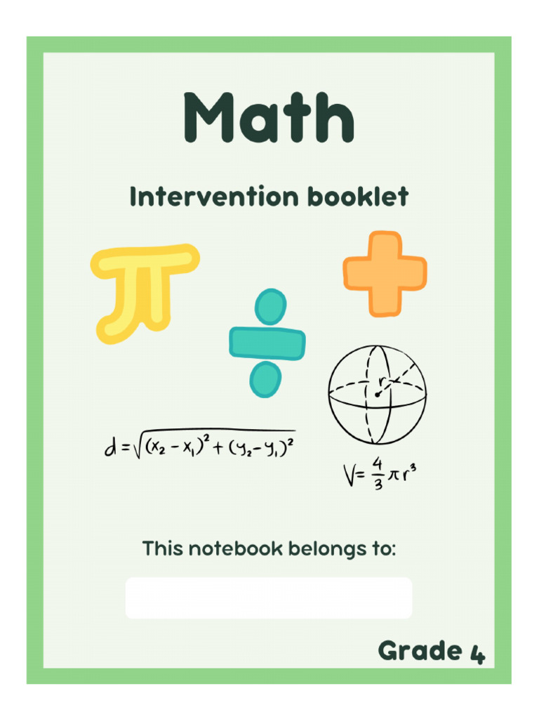 G4 Math Intervention (140 - 170) | PDF