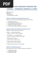 Mfano Wa Insha | PDF