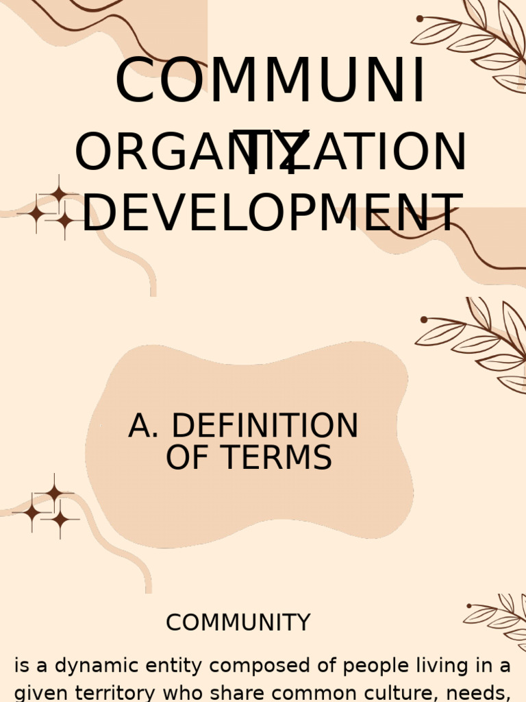 GROUP 4 Community Organization Development LTS 2 | PDF | Strategic ...