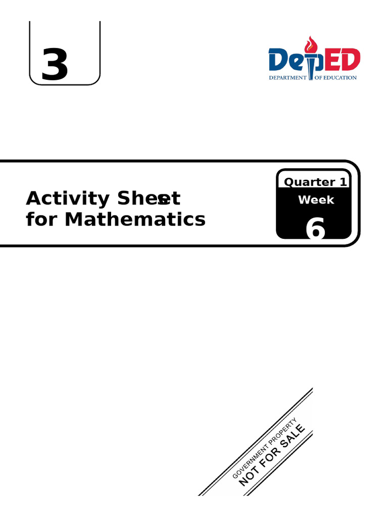 LAS - Math 3 - Q1 - Week 6 - v.2 - For-Sign-Off | PDF | Copyright