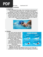 Basic Skills of Swimming | PDF | Swimming (Sport) | Swimming