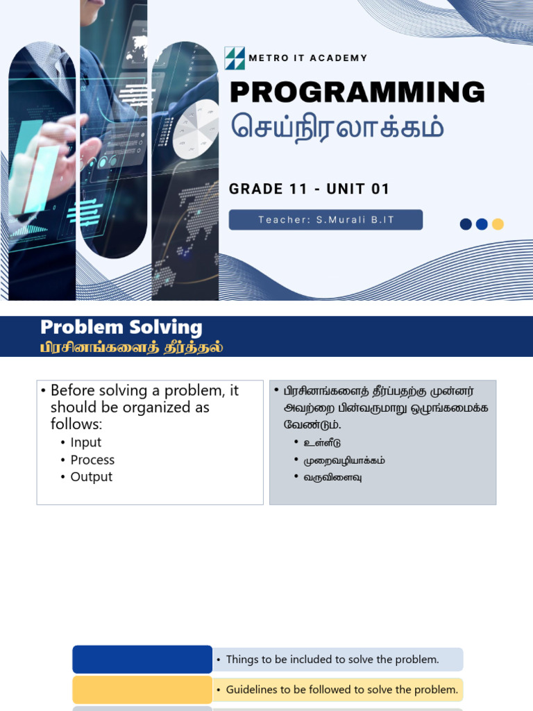 G11 Unit 1 Programming Notes 2025 | PDF | Data Type | Software Engineering