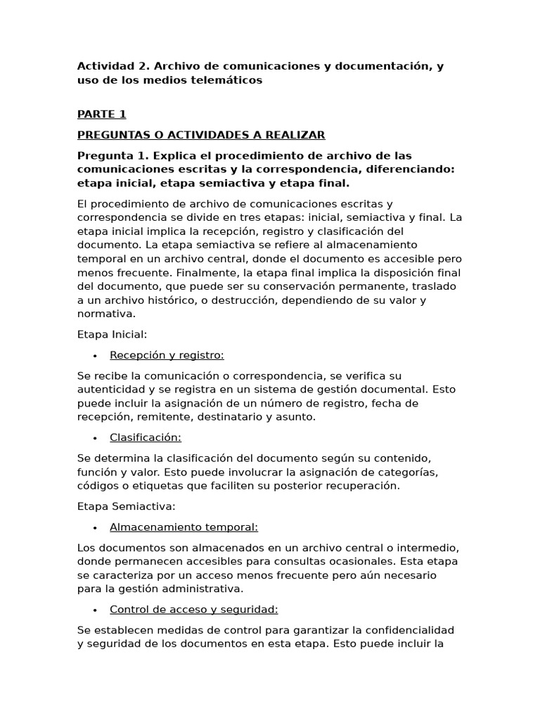 Ejercicio Teórico-Práctico "Archivo de Comunicaciones y Documentación ...
