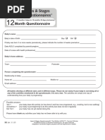 ASQ-3 48 Month Questionnaire | PDF