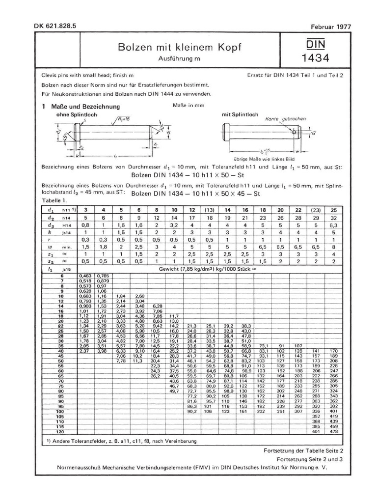 Din 1434 - 1977 | PDF