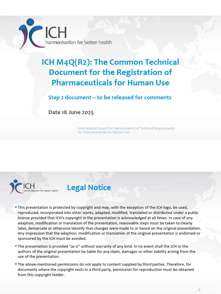 ICH M4Q(R2) Guidelines Overview | PDF | Copyright | Information