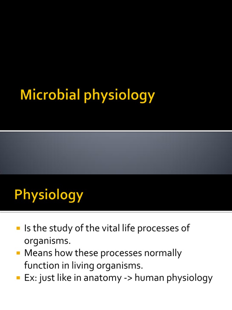Microbial Physiology and Metabolism Overview | PDF | Metabolism ...