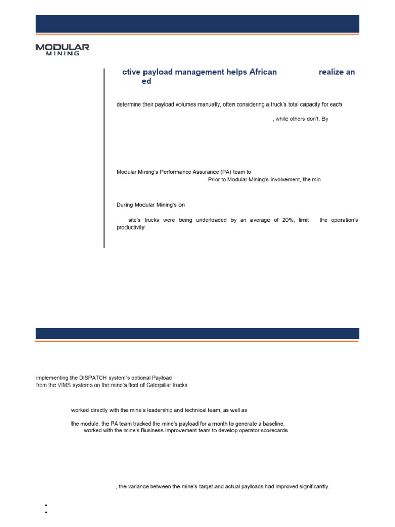 Caso 03 - Payload Management | PDF | Mining