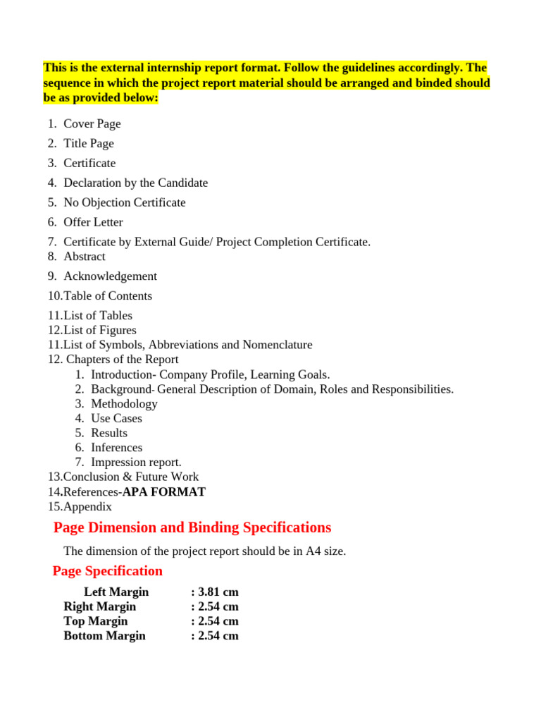 Internship Report Format Guidelines | PDF | Wireless Ad Hoc Network