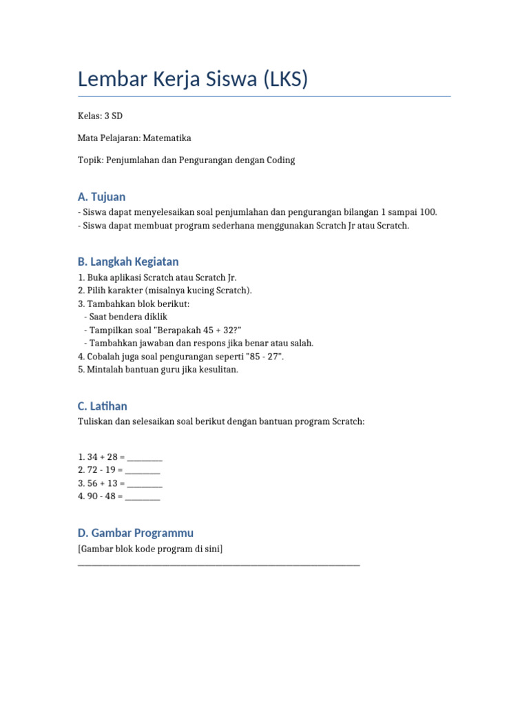 LKS_Sederhana_Coding_Matematika | PDF