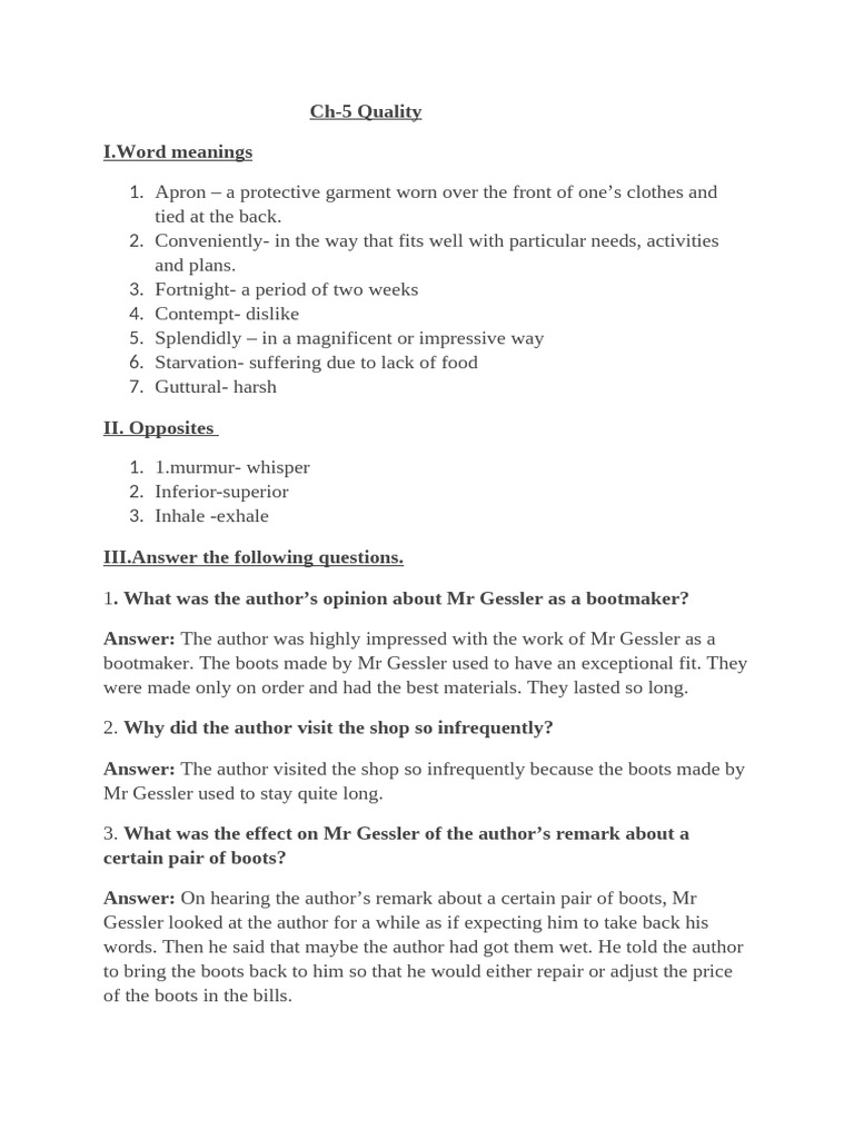 Quality | PDF