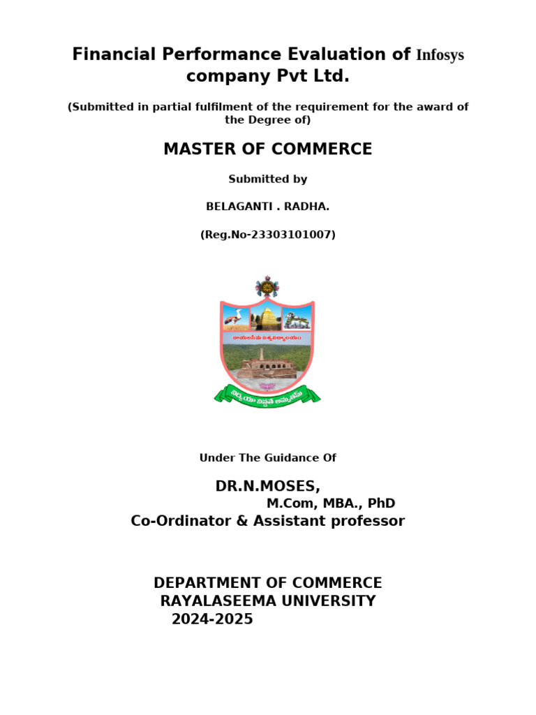 Infosys Financial Performance Analysis | PDF