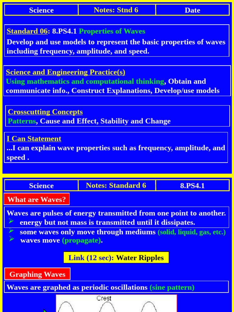Measuring Wave Properties in Science | PDF | Waves | Wavelength