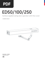 dormakaba ED 100/250 Operator Guide | PDF | Door | Switch