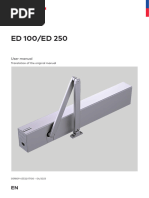 dormakaba ED 100/250 Operator Guide | PDF | Door | Switch
