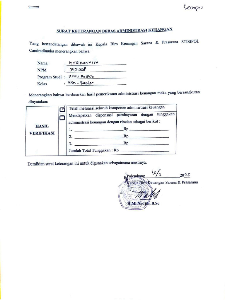 Dokumen Dari Nisa-Indra | PDF