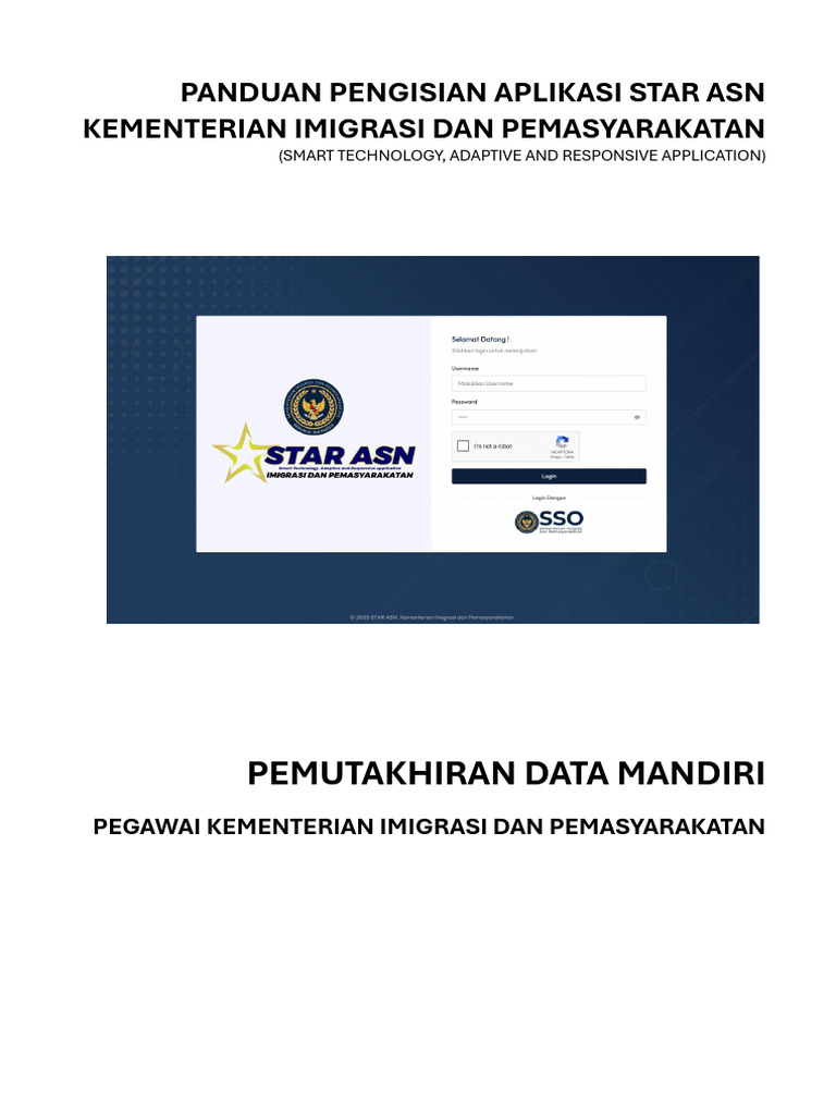 Panduan Pengisian Star Asn | PDF