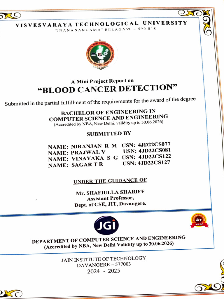 Blood Cancer Detection | PDF