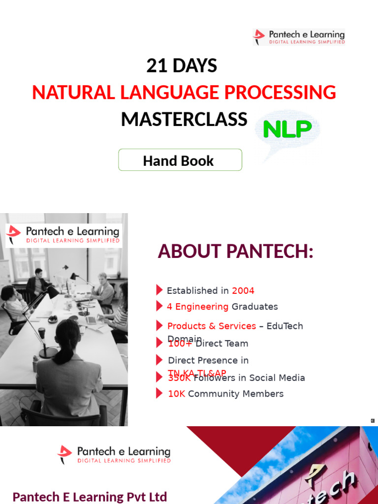 NLP Masterclass Handbook | PDF | Cognitive Science | Computing