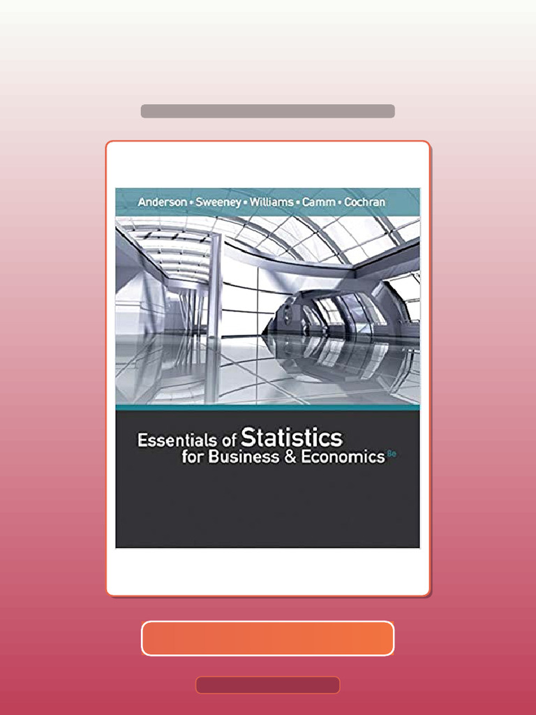 Essentials of Statistics For Business and Economics 8th Edition by ...