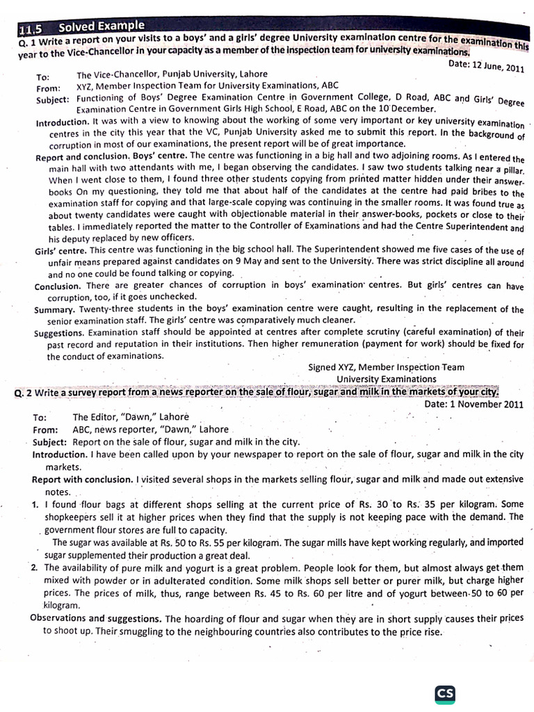 English Report Writing | PDF