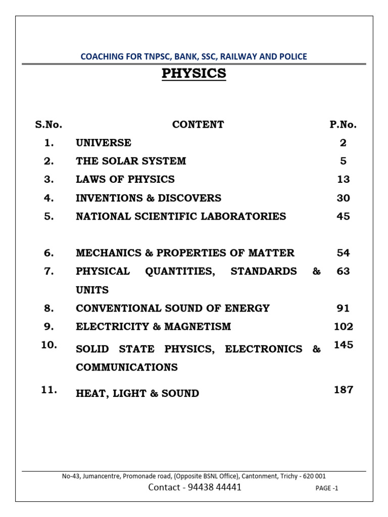 Study Material - Physics (Eng) | PDF | Gases | Stars