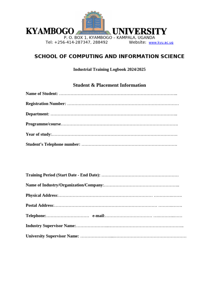 Itcsp Logbook 2025 | PDF