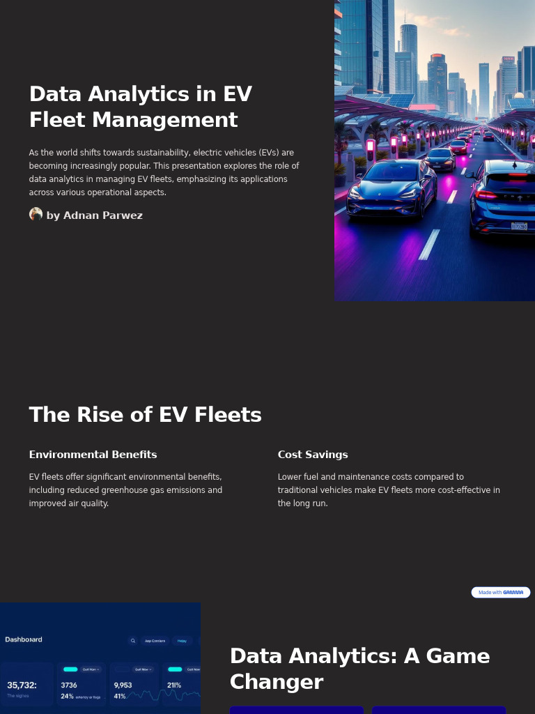 EV Fleet Management Through Data Analytics | PDF | Electric Vehicle