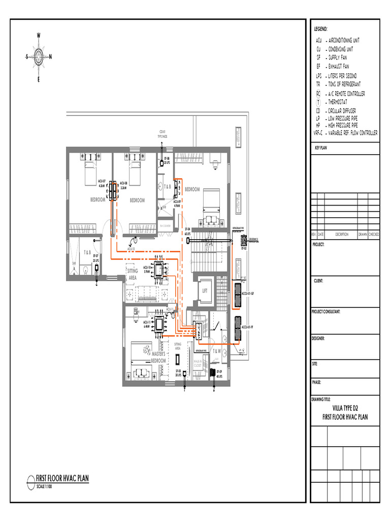 First Floor HVAC Layout Plan | PDF | Sustainable Architecture | Civil ...