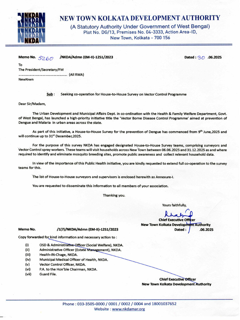 Letter For Cooperation To All RWAs | PDF