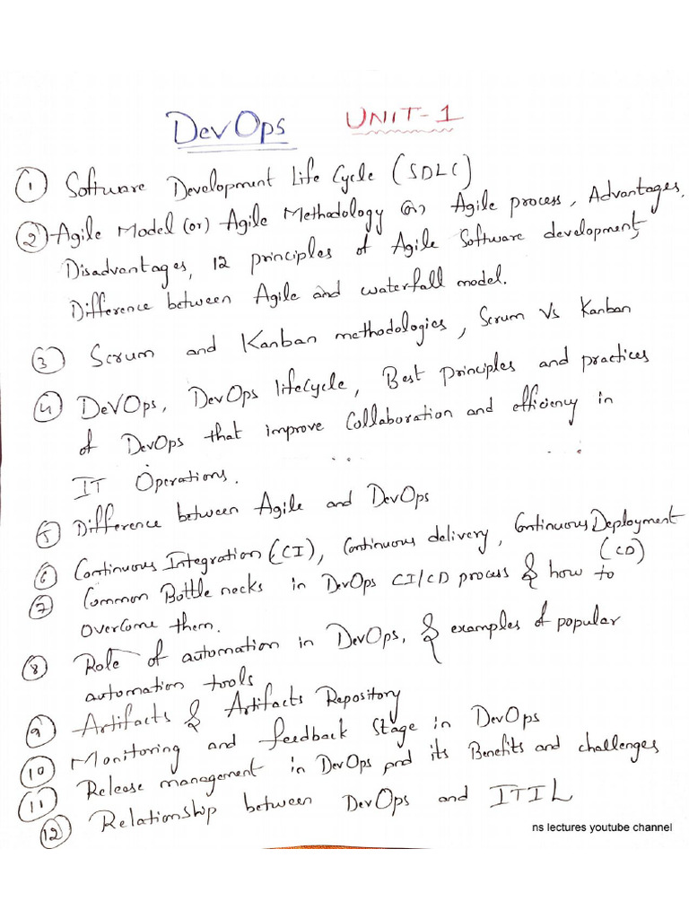 Unit 1 Devops | PDF