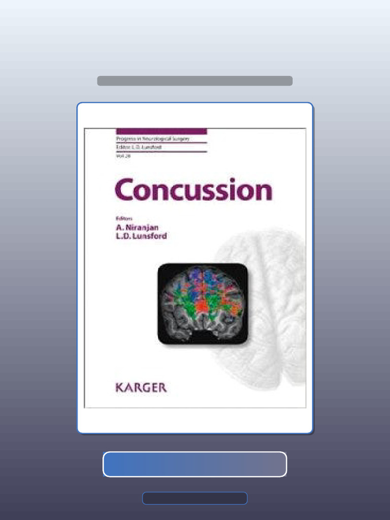 Concussion Progress in Neurological Surgery Vol 28 Download Instantly ...