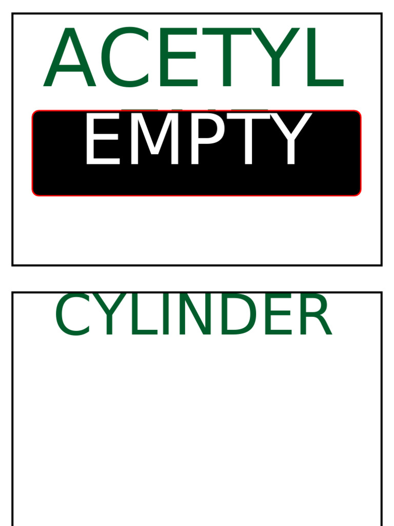 Acetylene Empty | PDF