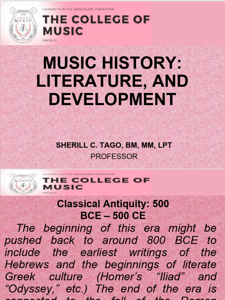 Music Literature, History and Development | PDF | Musicology