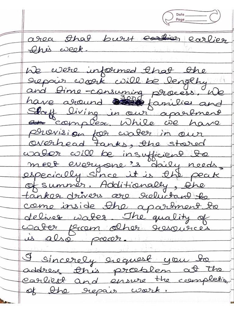 Letter Writing Example 3 | PDF