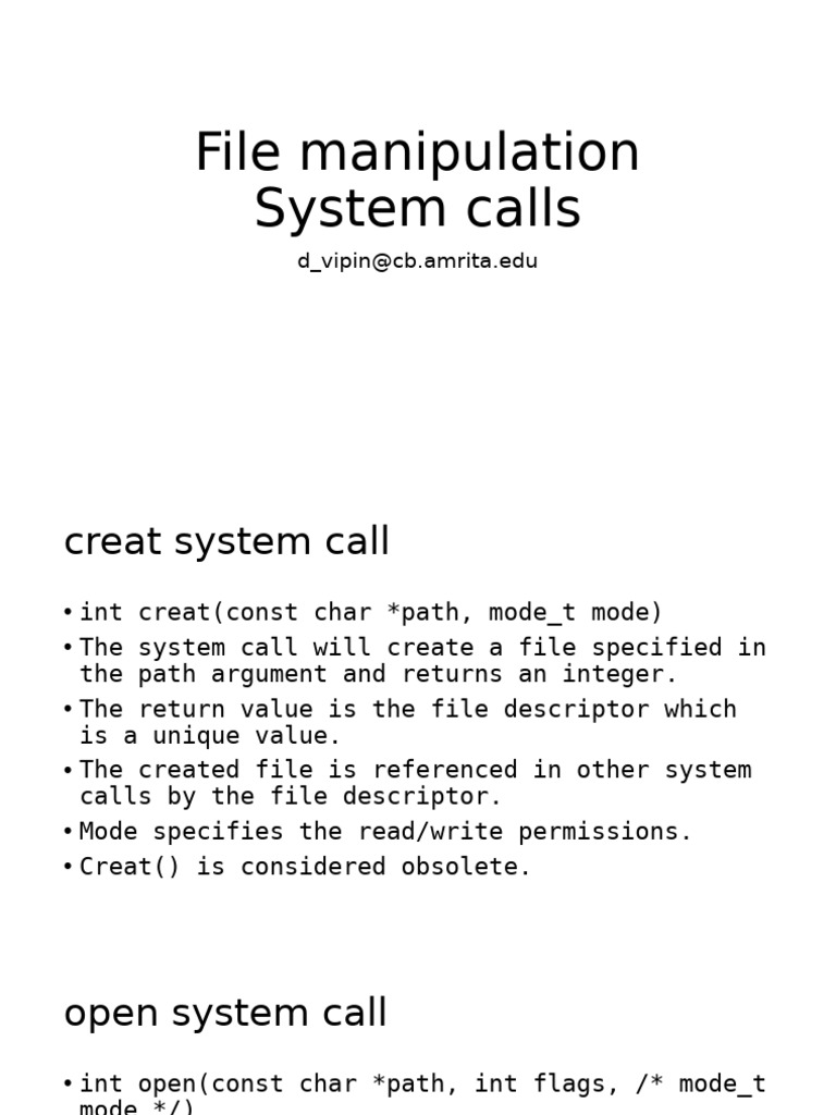 System Calls | PDF
