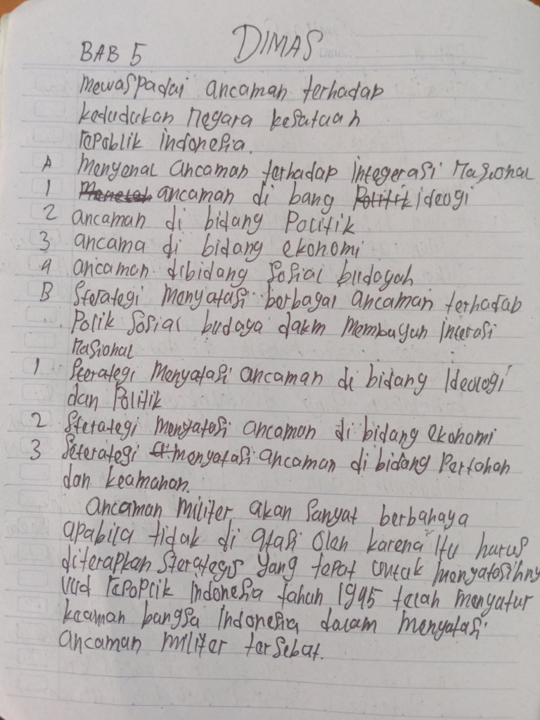 Rangkuman Bab 5 Dimas | PDF