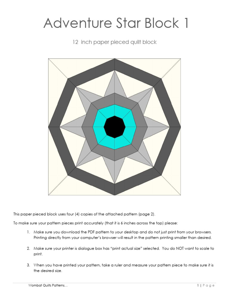 Adventure Star Block 1 | PDF
