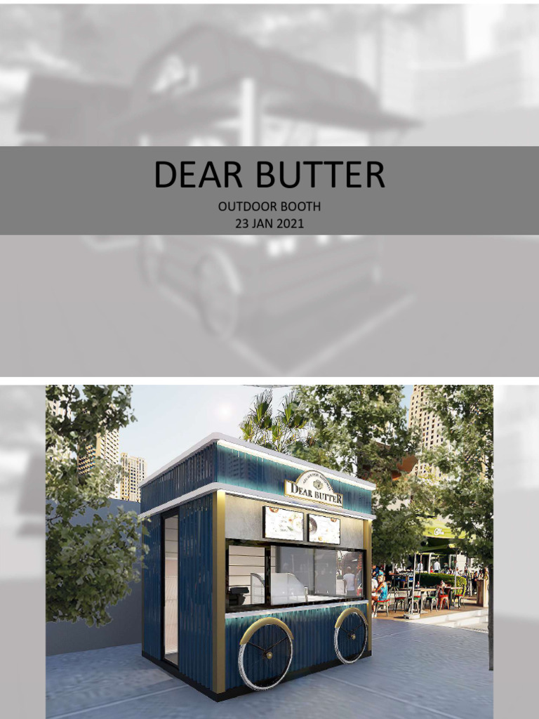 Dear Butter - Booth Container Gamker 06 Feb 2021 | PDF | Manufactured Goods | Interior Design