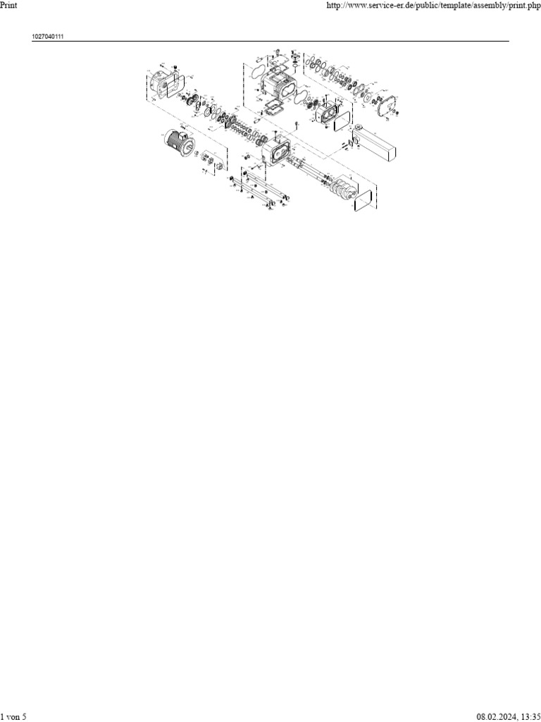 VSI 300 Pump Parts List and Specs | PDF | Manufactured Goods | Machines