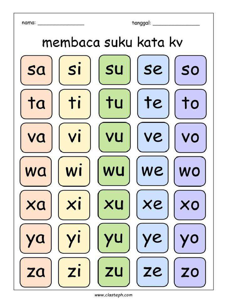 Suku Kata 3 | PDF