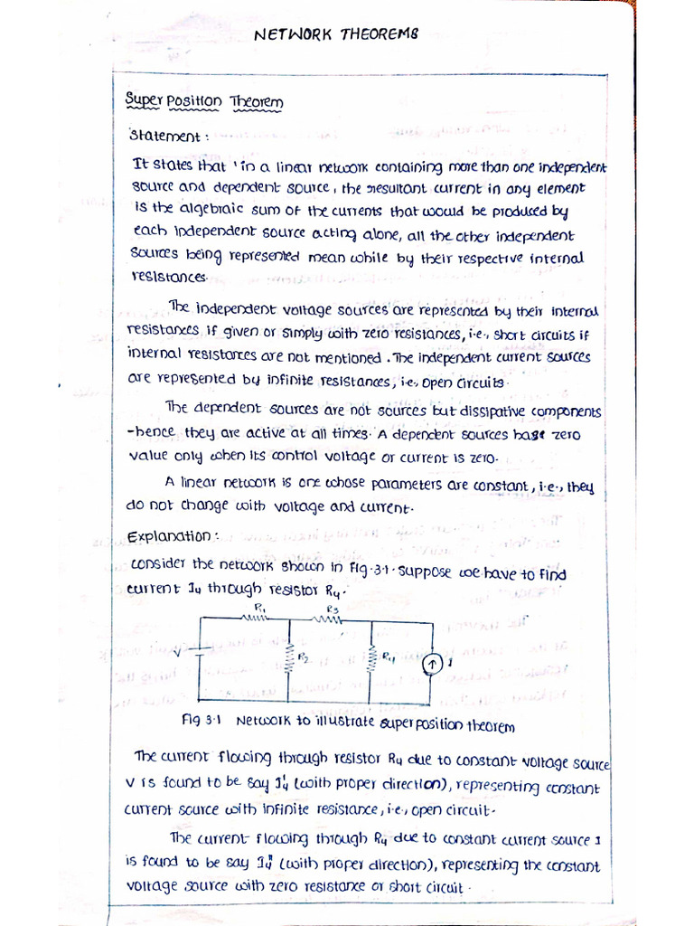 Network Theorems | PDF