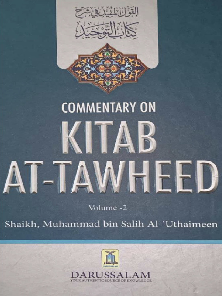 Commentary On Kitab at Tawheed Vol. 2 Sh. Al Uthaymeen Compressed | PDF | God In Islam ...