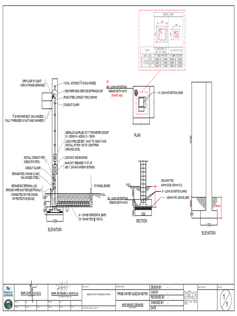 Proposed Concrete Pedestal Design | PDF | Civil Engineering | Building ...