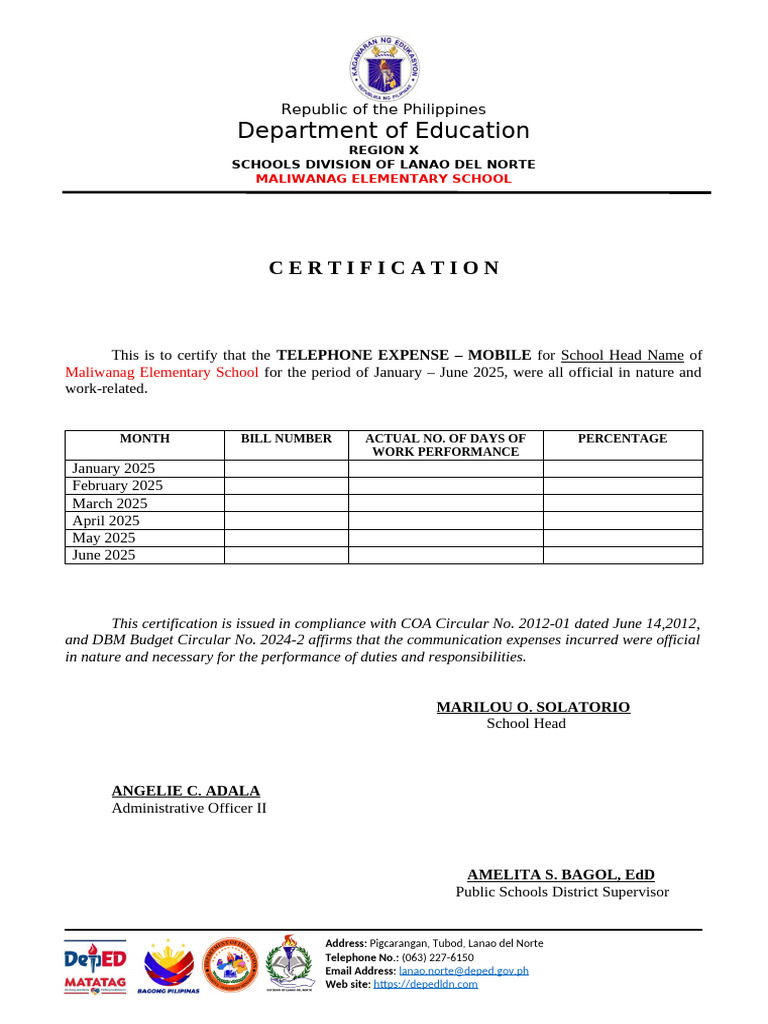 Certification Communication Allowance | PDF