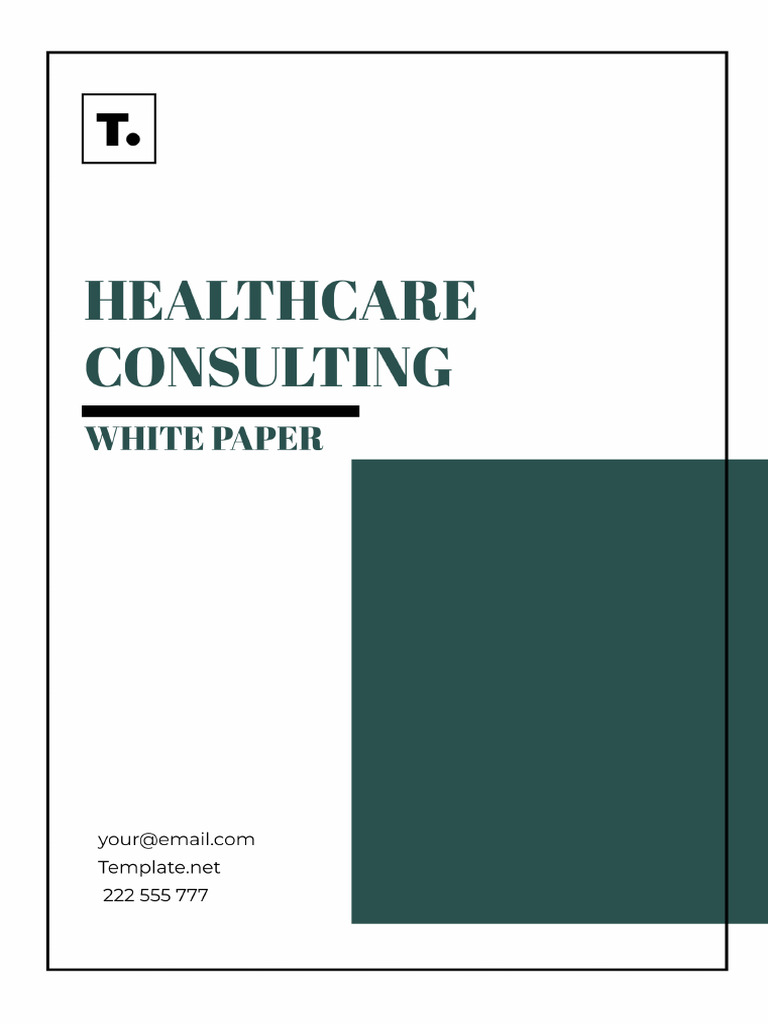 Healthcare Consulting White Paper Template | PDF
