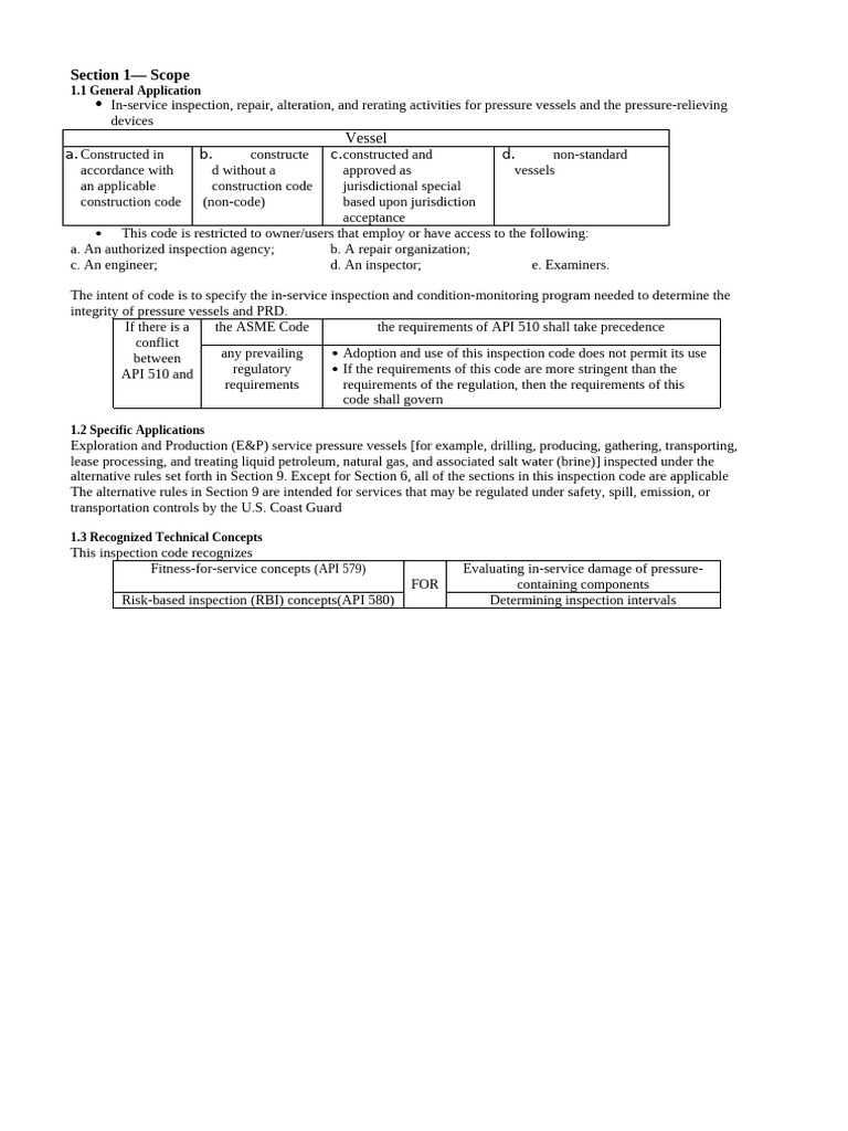 API 510 Inspection Code Overview | PDF | Nondestructive Testing | Corrosion