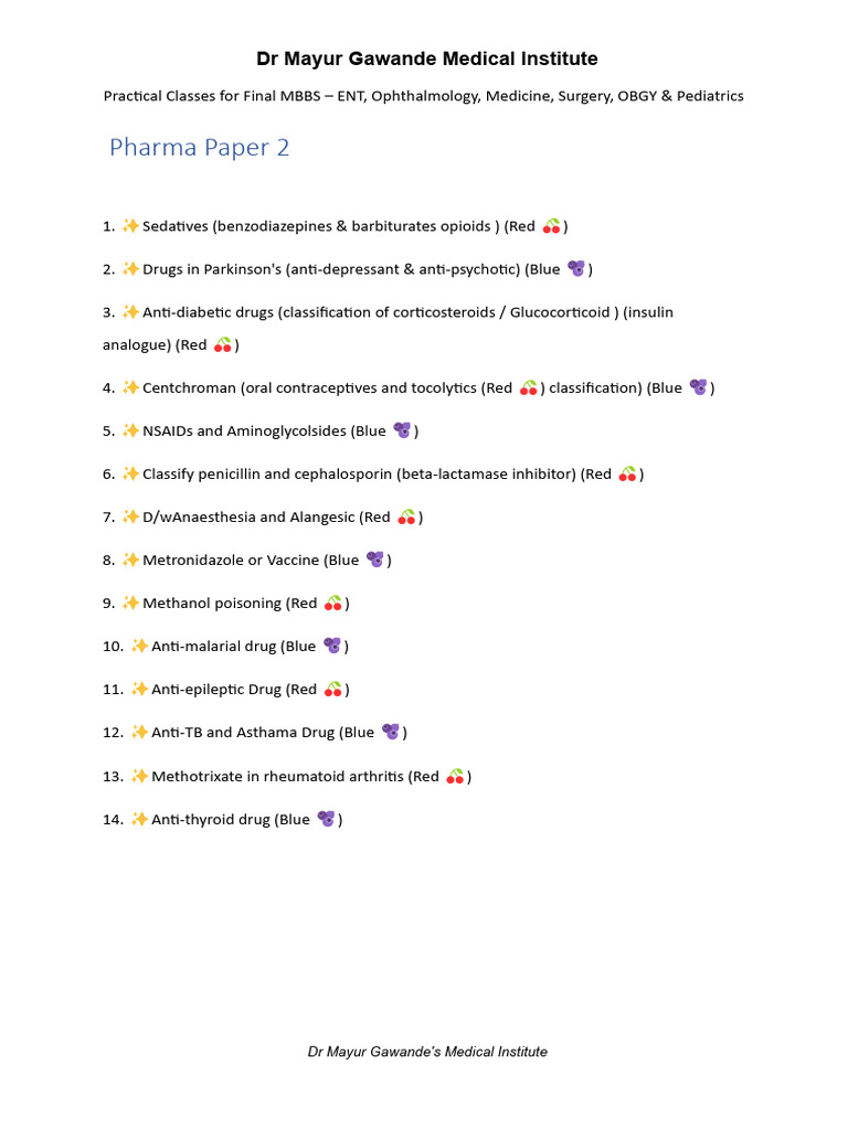 Pharma Paper 2 | PDF